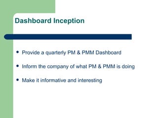 Proving the value of pm & pmm | PPT | Business | Business and Finance