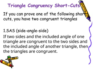 Proving Triangle Congruence Proof in mathematicss.ppt