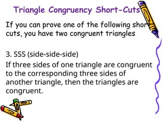 Proving Triangle Congruence Proof in mathematicss.ppt