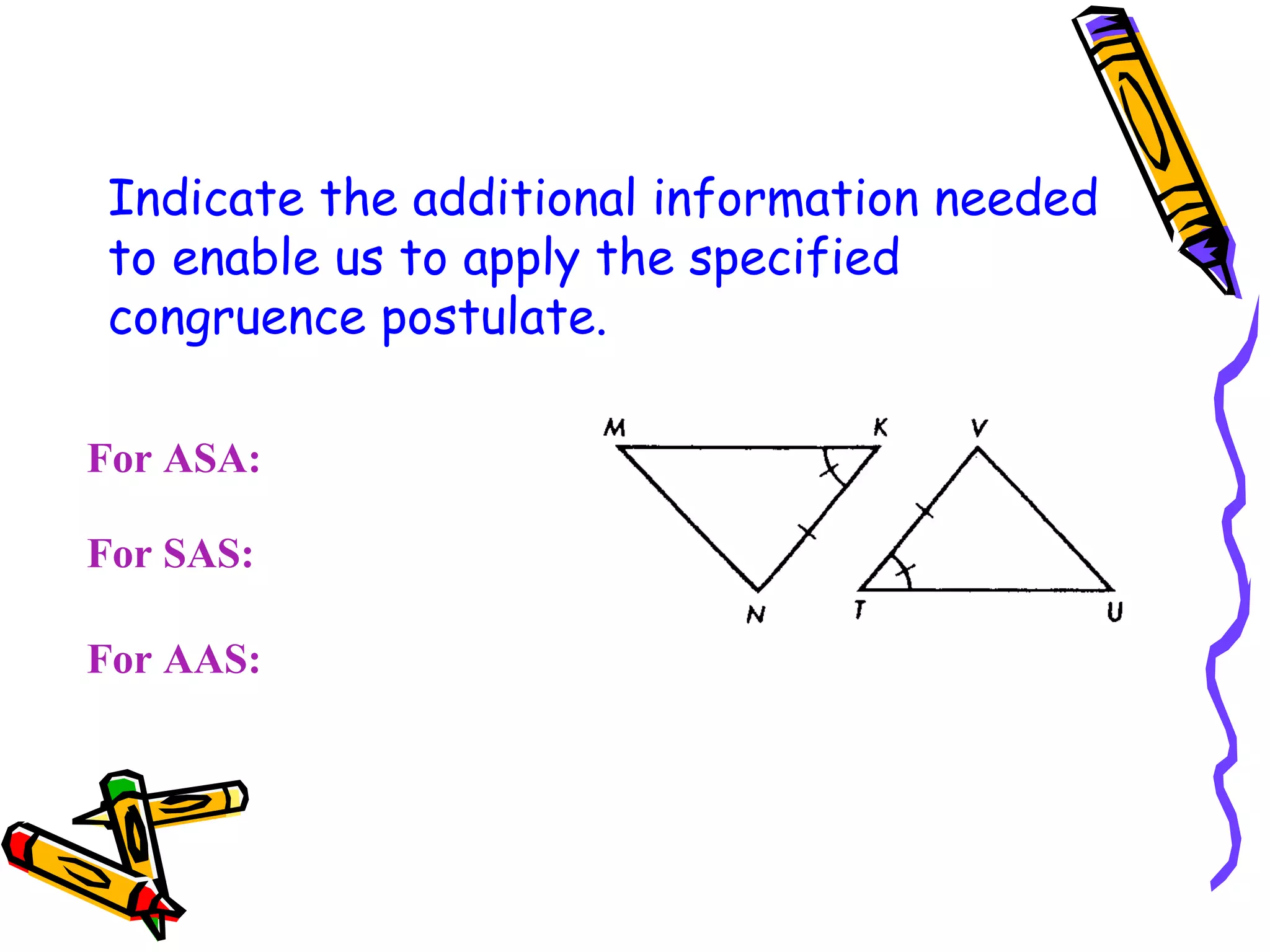 Proving Triangles Congruent Sss, Sas Asa | PPT