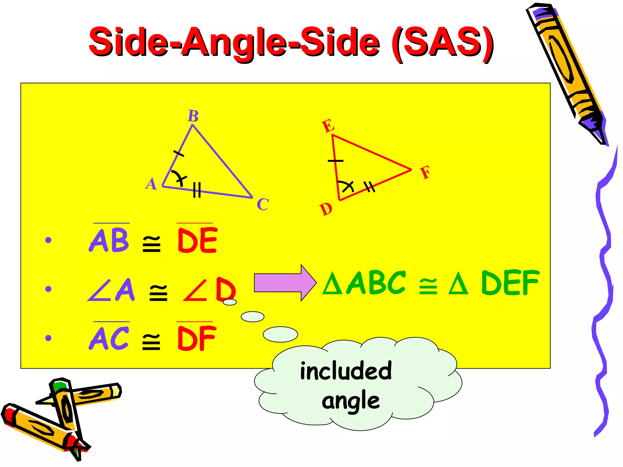 Proving Triangles Congruent Sss, Sas Asa | PPT