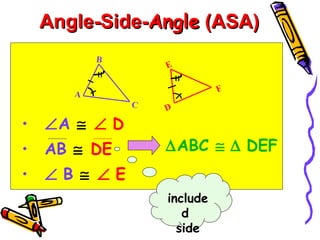 Proving Triangles Congruent Sss, Sas Asa | PPT