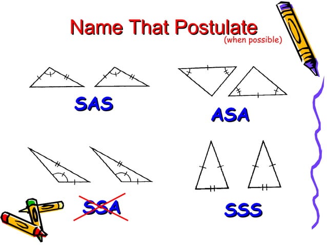 Proving Triangles Congruent Sss, Sas Asa | PPT | Geography | Science