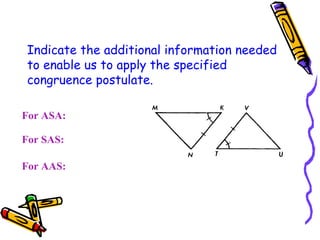 Proving Triangles Congruent Sss, Sas Asa | PPT