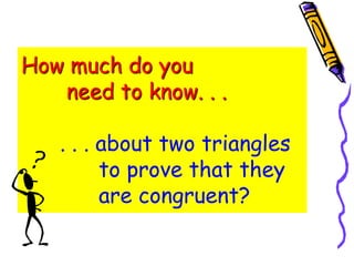 Provingtrianglescongruentssssasasa | PPT