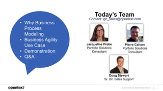 OpenText Live: Modeling your business processes to new ways of working ...