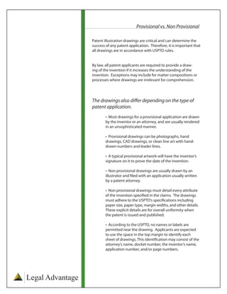 Provisional and non provisional drawings | PDF