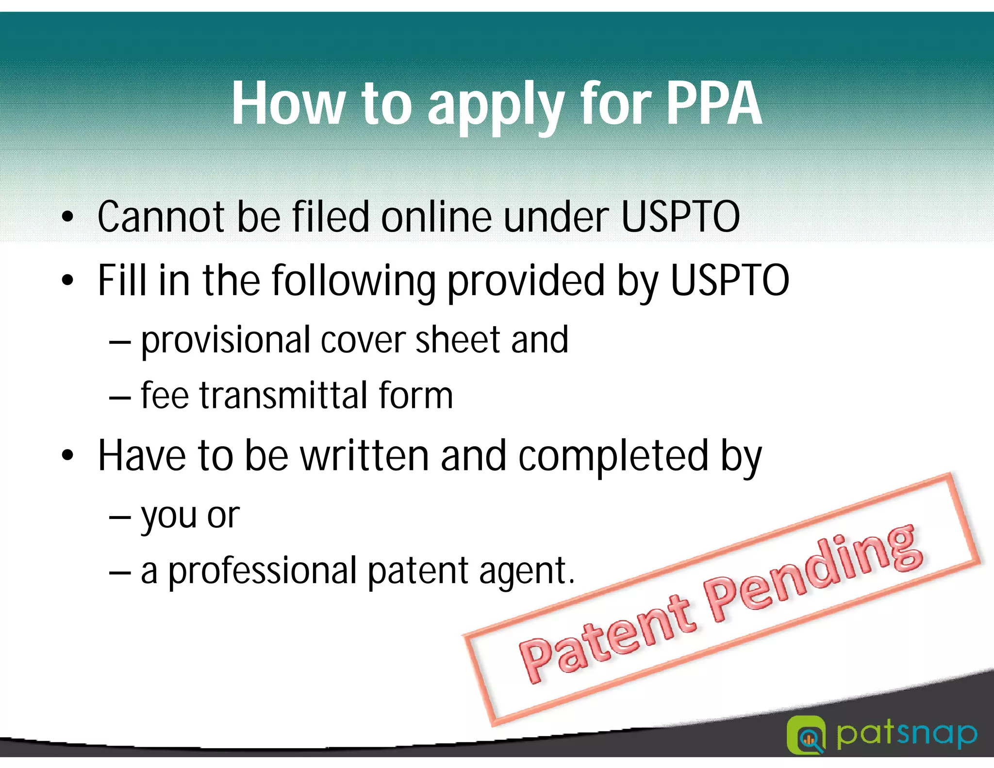 Provisional Patent Application | PDF