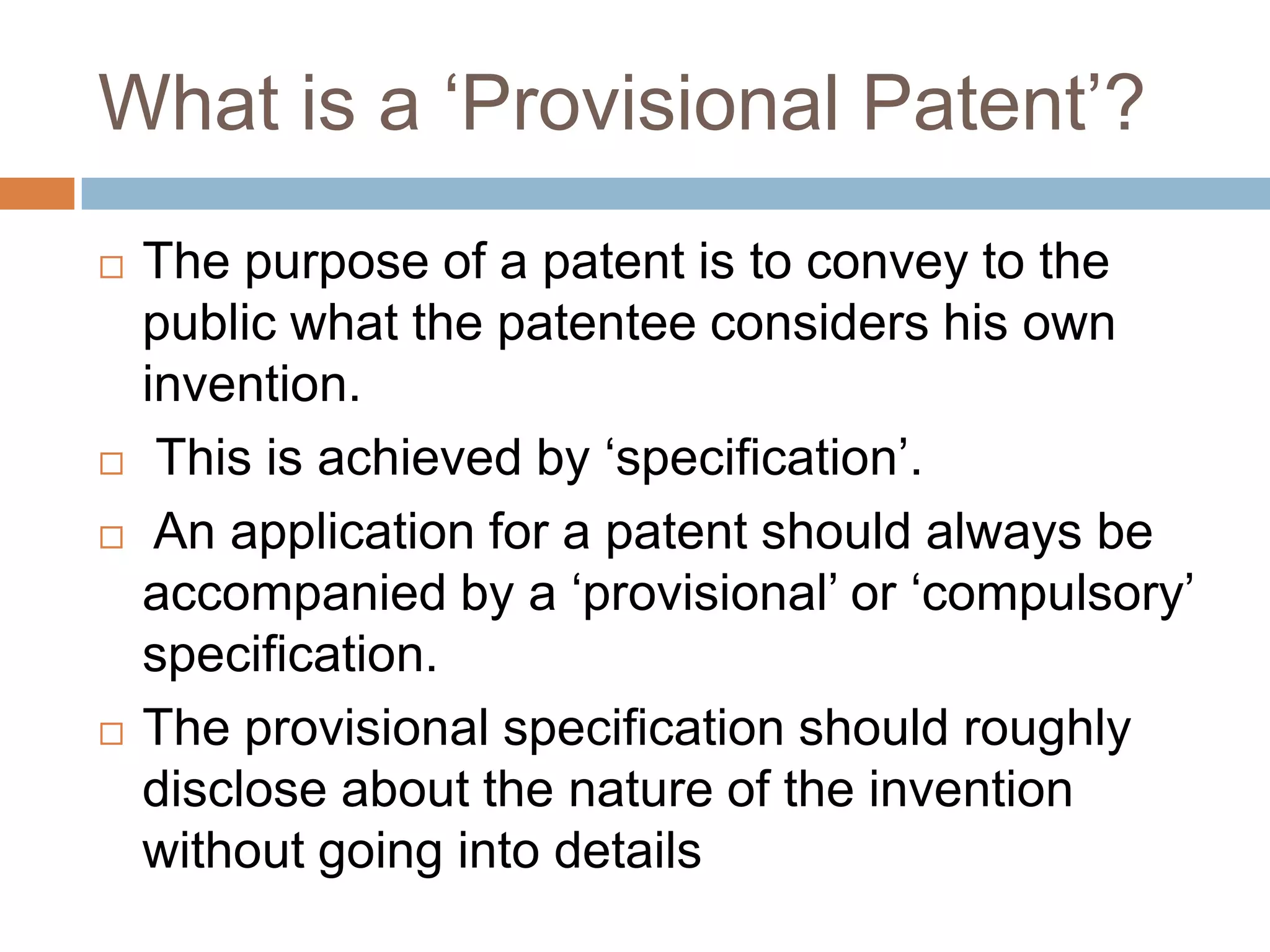 Provisional patent application | PPTX