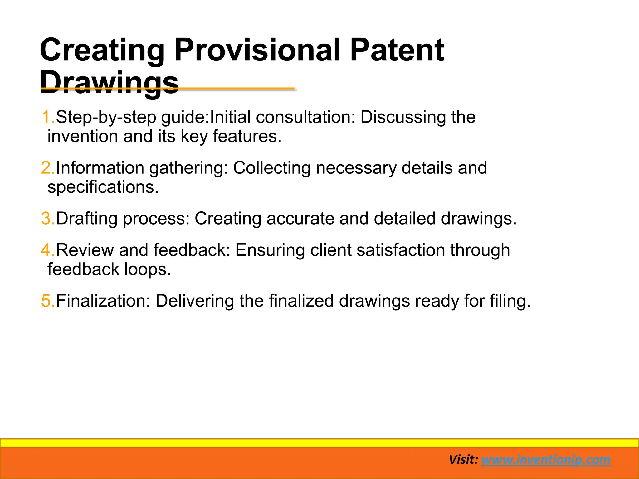 Provisional patent drawings in USA | InventionIP | PPTX