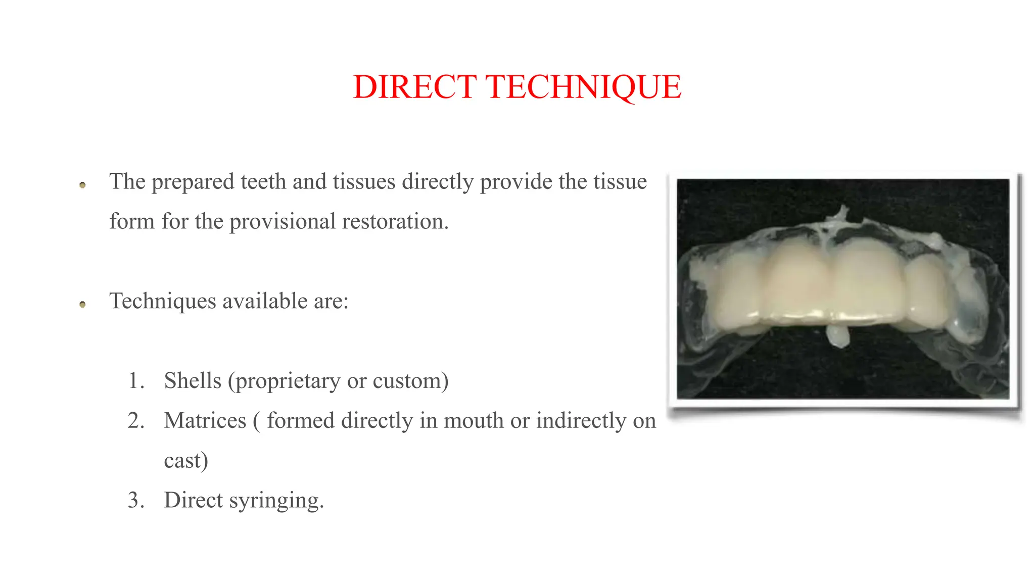 provisional restoration fixed partial denture | PPT