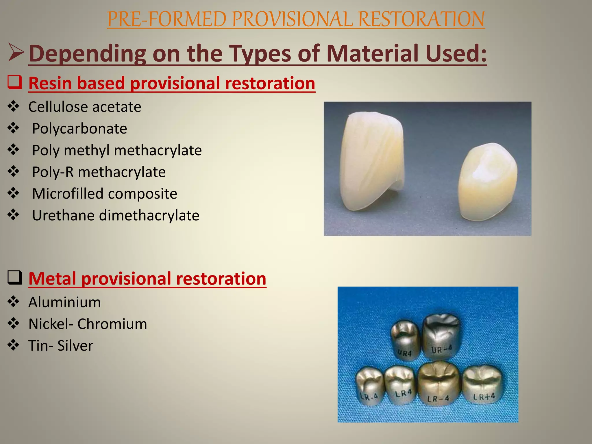 Provisional restoration | PPTX
