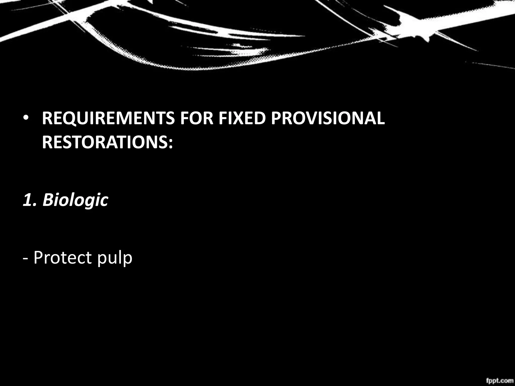 Provisional restoration in fixed partial denture | PPTX