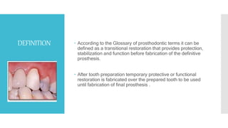 PROVISIONAL RESTORATION IN FPD ( SEMI 1 ).pptx