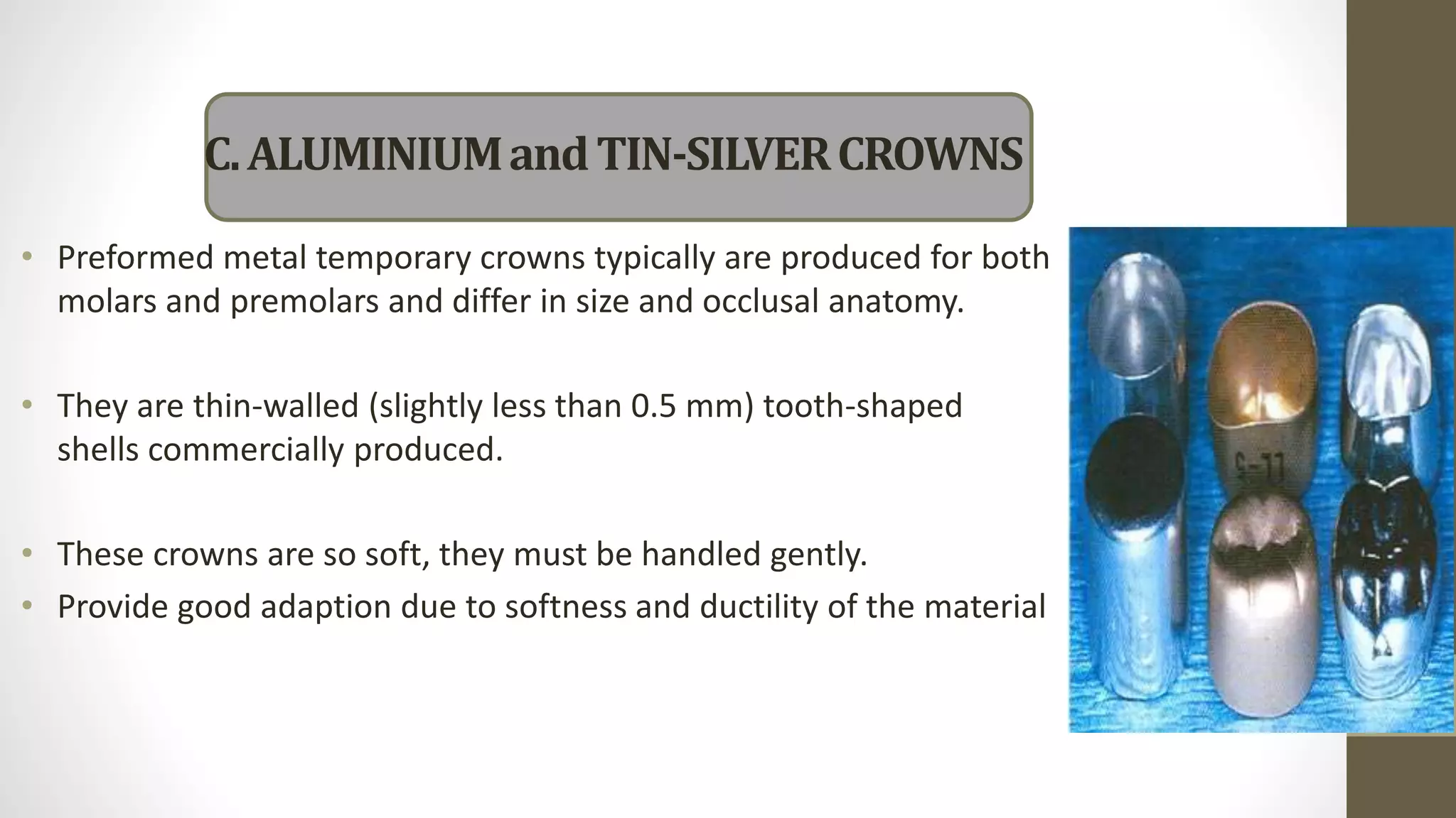 Provisional restorations in crowns and bridges | PPTX
