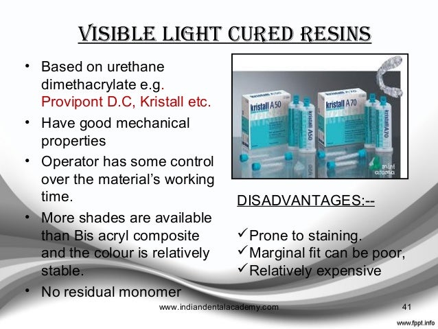 Provisional restorations / orthodontic practice