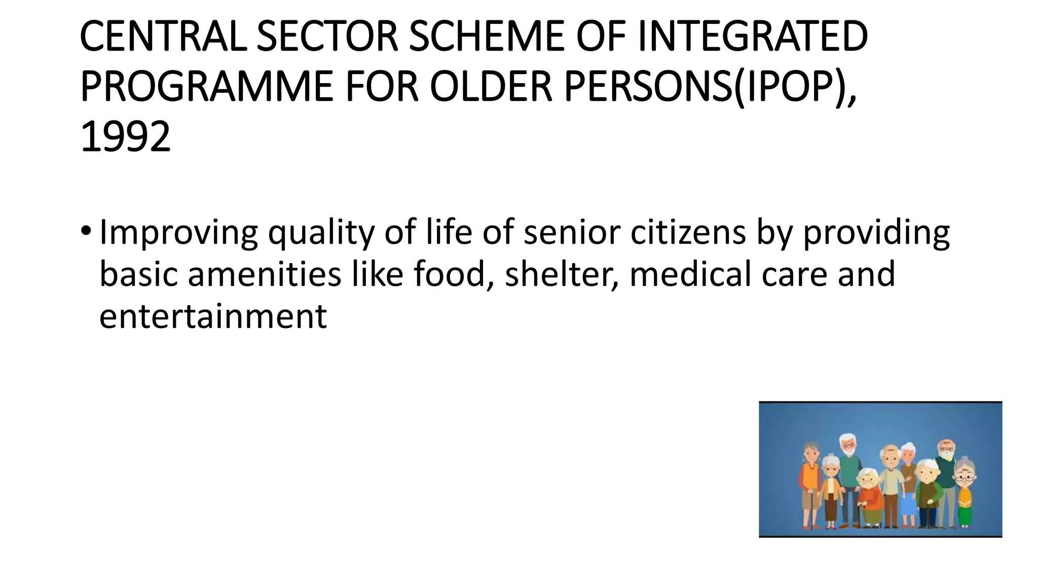 Provision and programmes for the elderly | PPTX