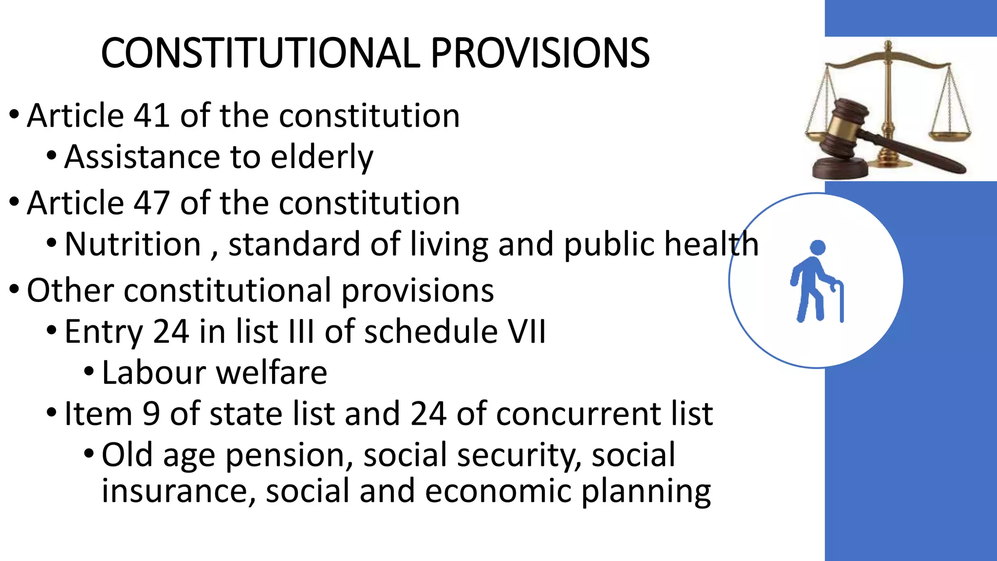 Provision and programmes for the elderly | PPTX