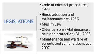 Provision and programmes for the elderly | PPTX