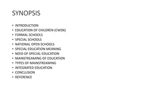 PROVISION FOR CHILDREN WITH SPECIAL NEEDS.pptx