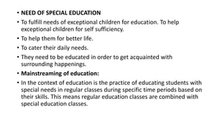 PROVISION FOR CHILDREN WITH SPECIAL NEEDS.pptx