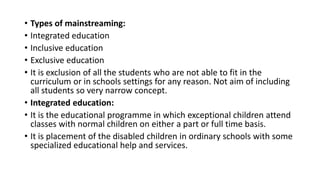 PROVISION FOR CHILDREN WITH SPECIAL NEEDS.pptx