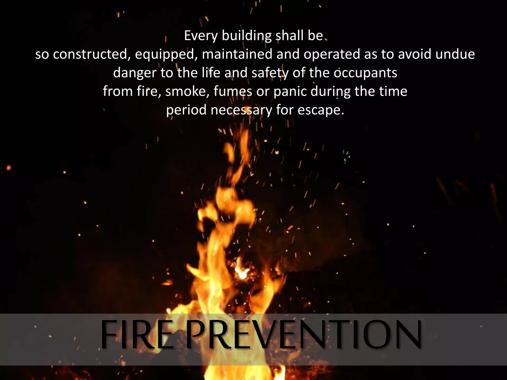 Provision for fire protection in high rise buildings | PPTX