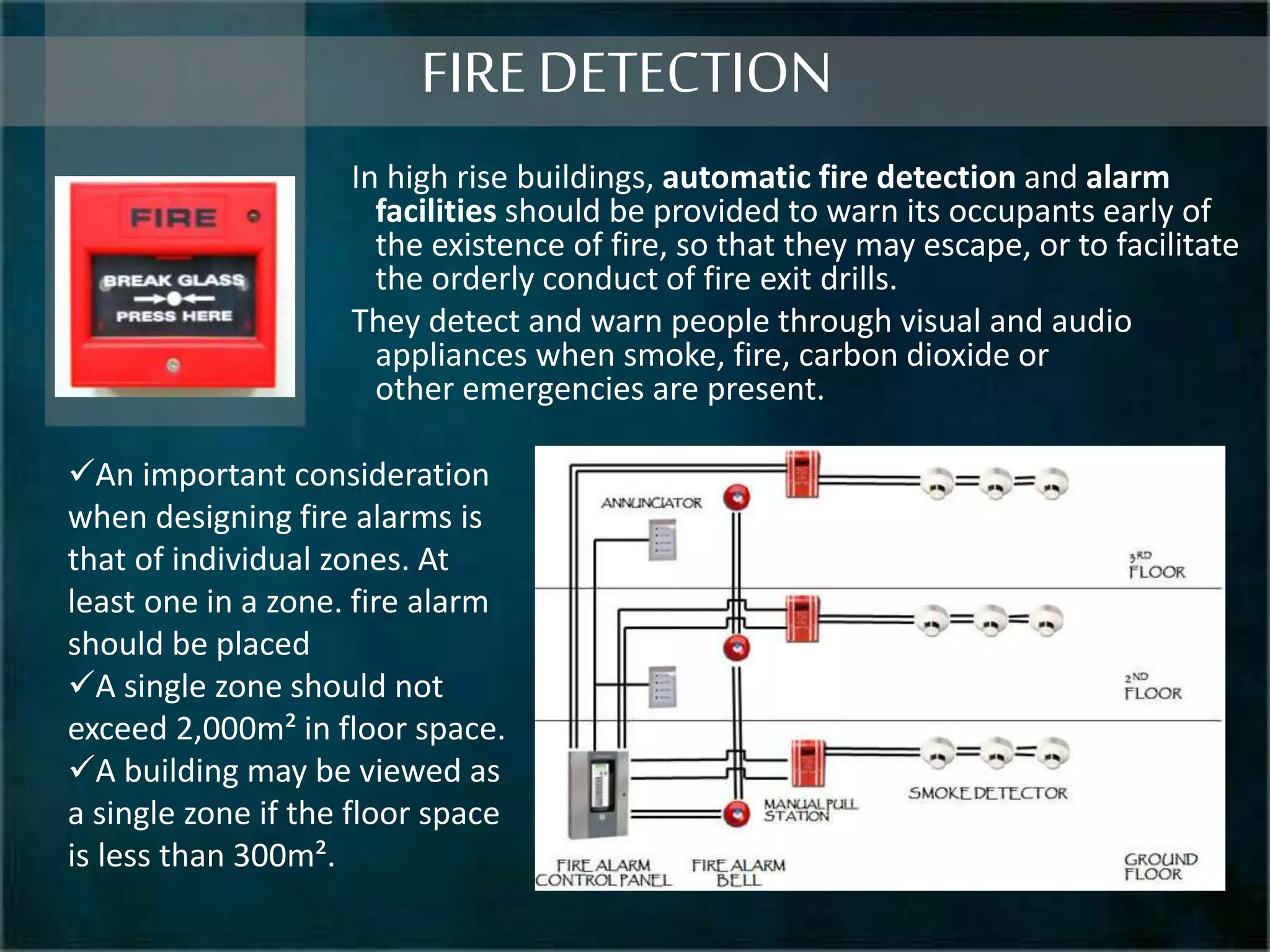 Provision for fire protection in high rise buildings | PPTX