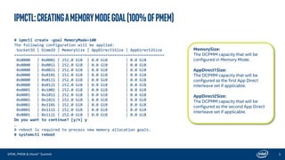 Provision Intel® Optane™ DC Persistent Memory in Linux* | PPT