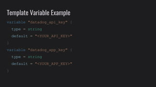 Provisioning Datadog with Terraform | PPT