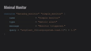 Provisioning Datadog with Terraform | PPT