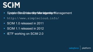 Provisioning IDaaS - Using SCIM to Enable Cloud Identity | PPTX