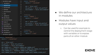 Provisioning infrastructure to AWS using Terraform – Exove | PPT