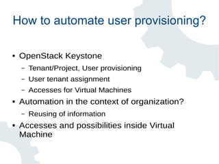 Infrastructure Provisioning in the context of organization | PPT