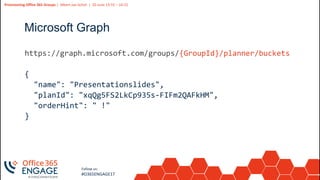 O365Engage17 - Provisioning O365 Groups | PDF