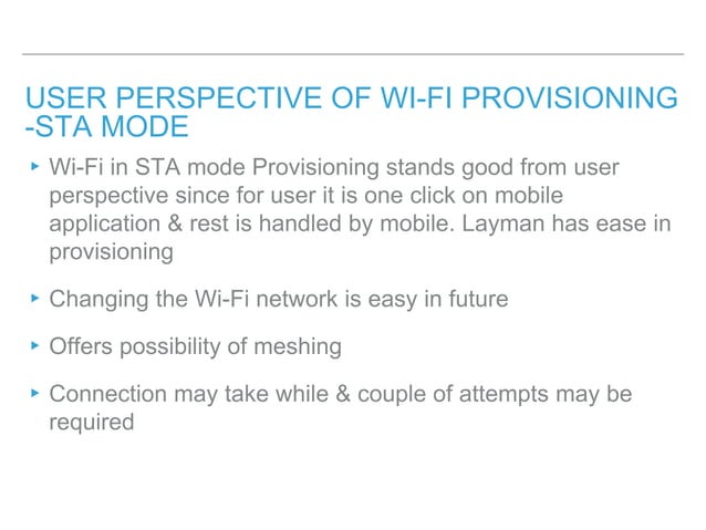Provisioning of Wi-Fi enabled IOT devices | PPT