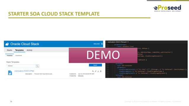 Provisioning with Oracle Cloud Stack Manager | PDF