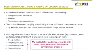Provisioning with Oracle Cloud Stack Manager | PDF