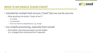 Provisioning with Oracle Cloud Stack Manager | PPT