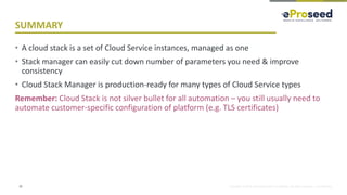 Provisioning with Oracle Cloud Stack Manager | PPT