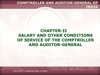 Presentation on the Provisions of CAG's (DPC) Act, 1971 | PPT ...