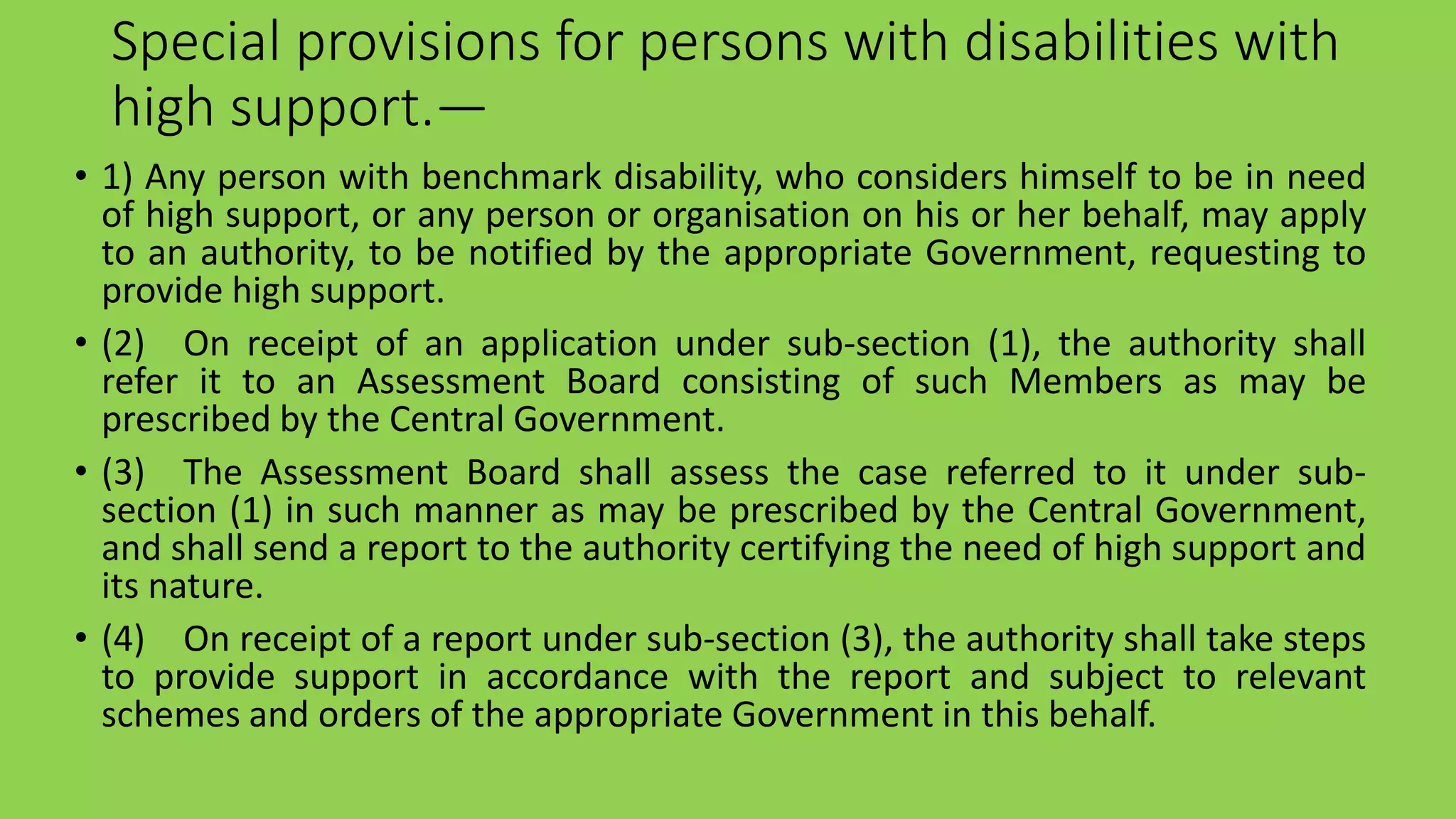 provisions for persons with benchmark disabilities.pptx