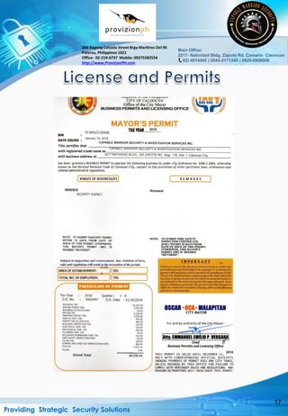 Provizion - Capable warrior company profile | PDF