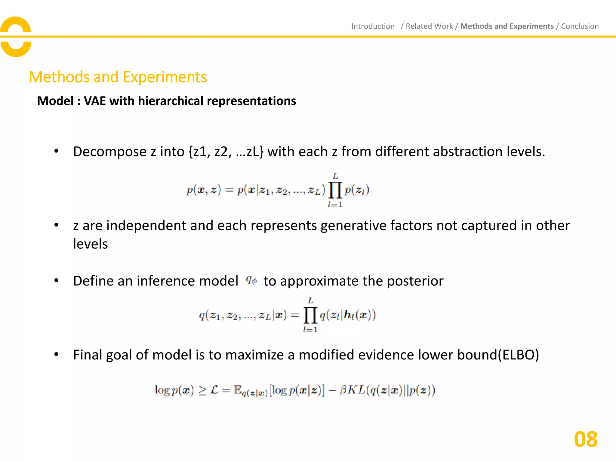 Progressive learning and Disentanglement of hierarchical representations | PPT