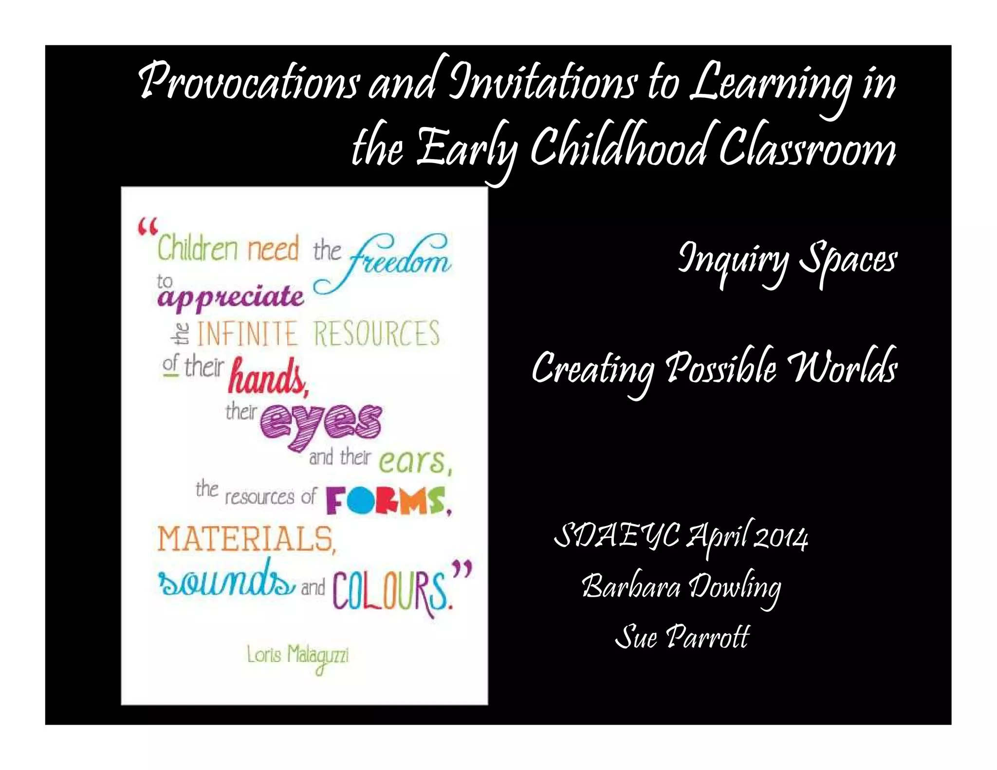 Provocations and invitations_to_learning_in_the_early21 | PDF