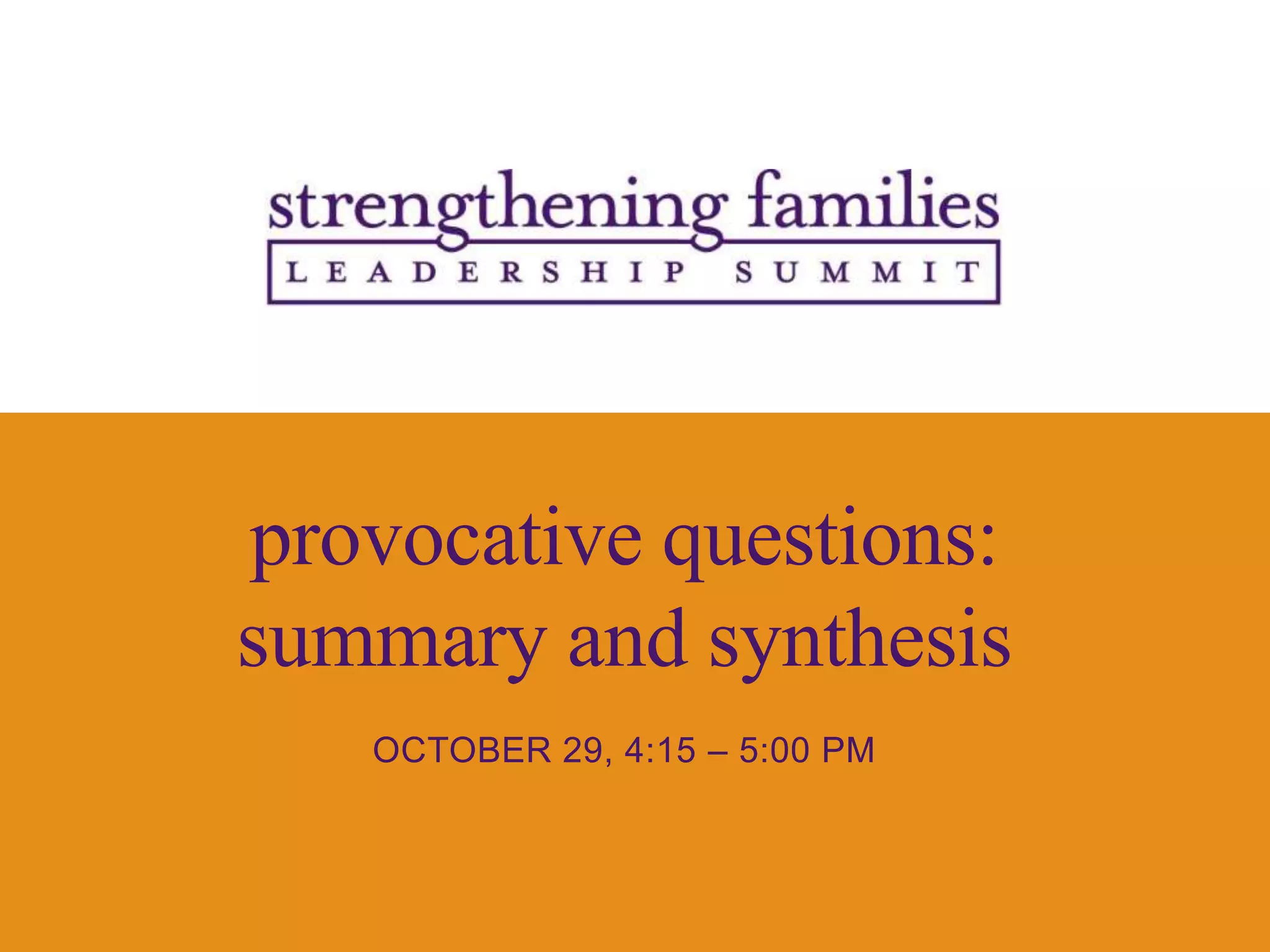 Provocative Questions | PPT