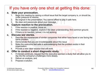 Provocative selling imc-2 | PPT