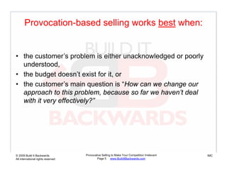 Provocative selling imc-2 | PDF