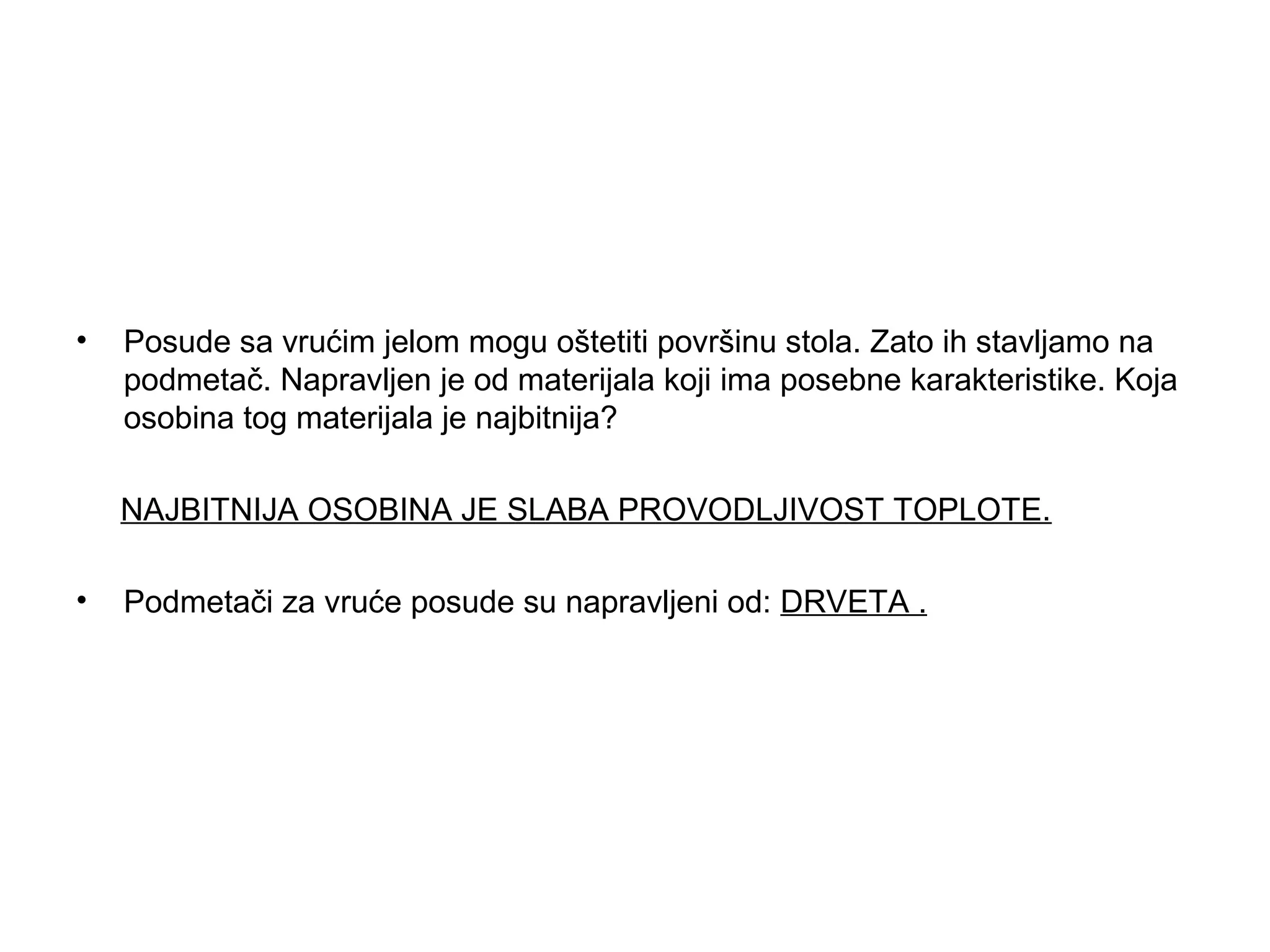 Provodnici toplote i_izolatori | PPT