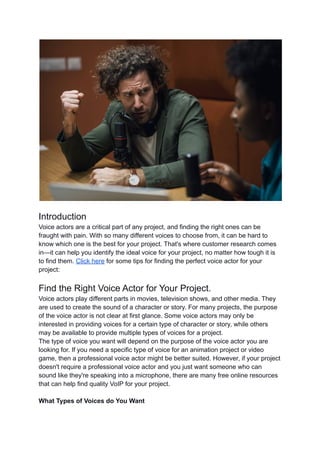 Pro Voice Actor | PDF